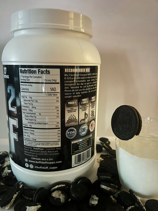 Whey 2 Buff- Cookies and Cream - Buff Stuff Supplements